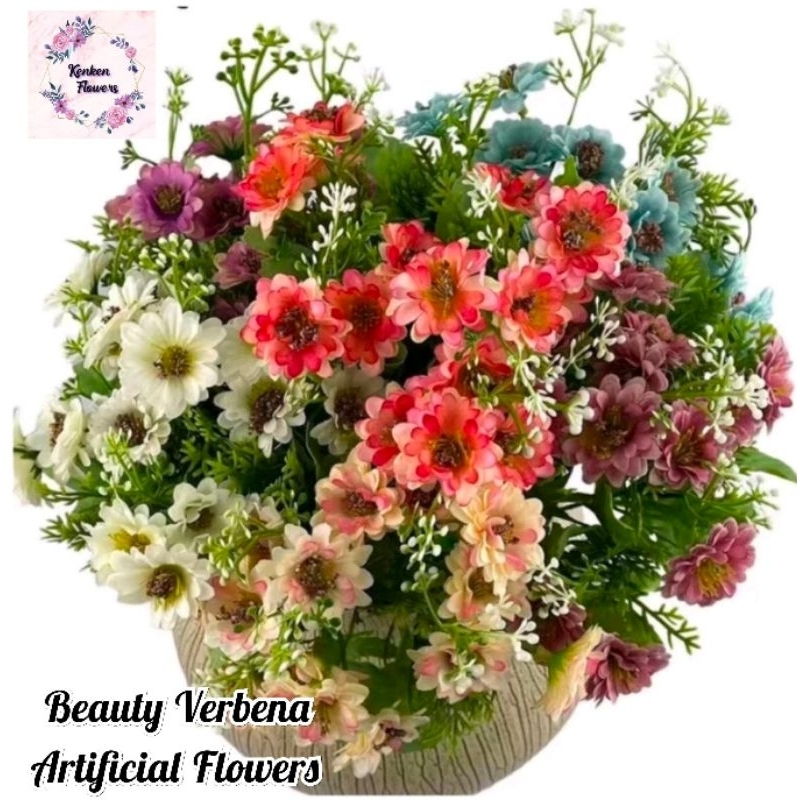 Jual Bunga Beauty Verbena Tangkai Artificial Dekorasi | Shopee Indonesia