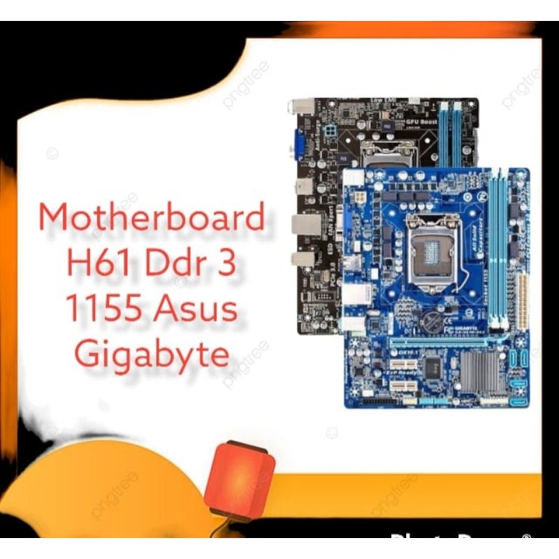 Jual Mainboard H61 Gigabyte Asus Ddr3 Lga 1155 Support Prosesor Gen 2 ...