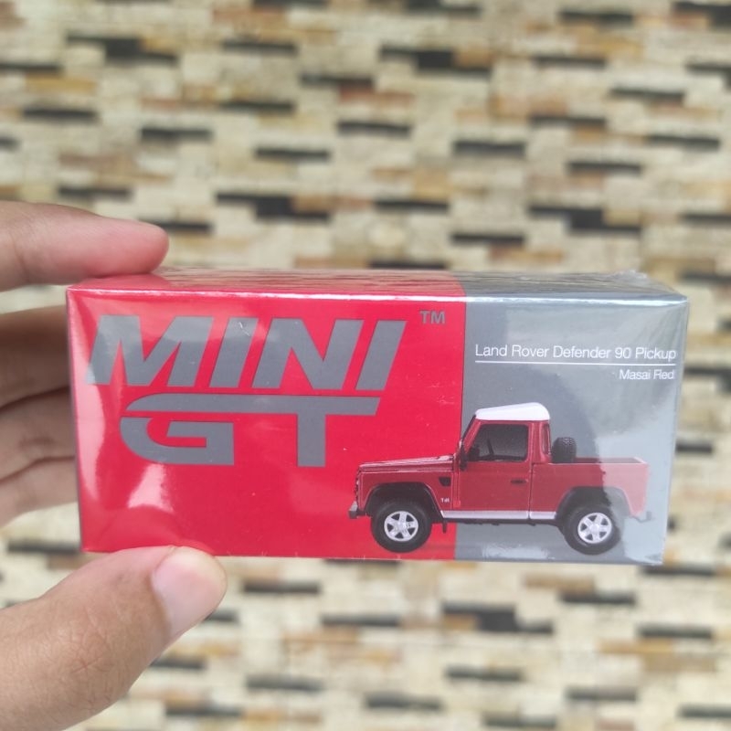 Jual MiniGT Land Rover Defender 90 Pickup Masai Red Merah Mini GT MGT ...