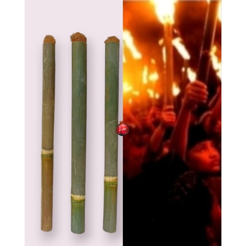 Jual obor bambu | bambu obor + sumbu per 1 biji | Shopee Indonesia