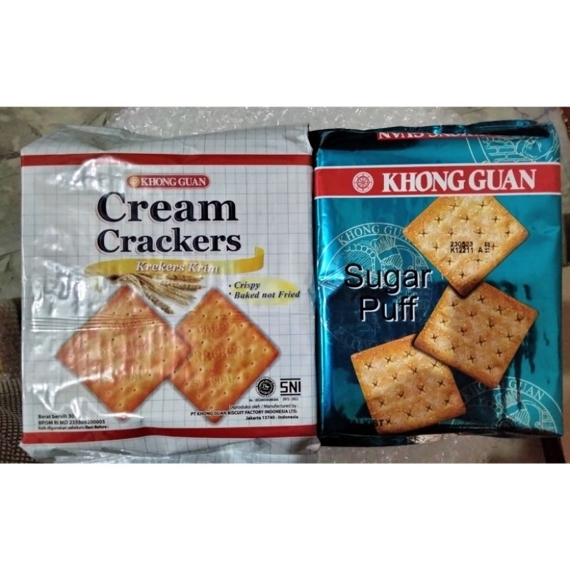 Jual Khong Guan Cream Crackers / Khong Guan Sugar Puff / Biskuit Khong ... Jual Khong Guan Cream Crackers / Khong Guan Sugar Puff / Biskuit Khong ...