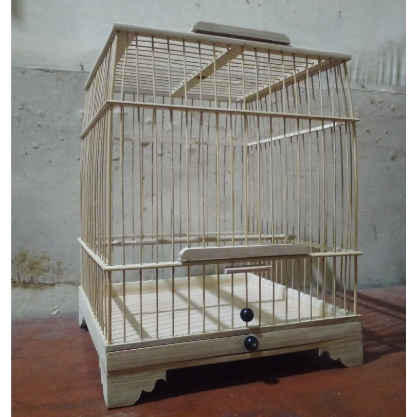 Jual Sangkar Bambu Ukuran 20 x 20 Cm / Sangkar Cungkok Bambu Ukuran 20 ...