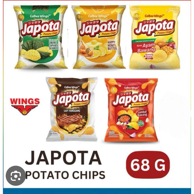 Jual JAPOTA potato Chips 68gram aneka rasa | Shopee Indonesia