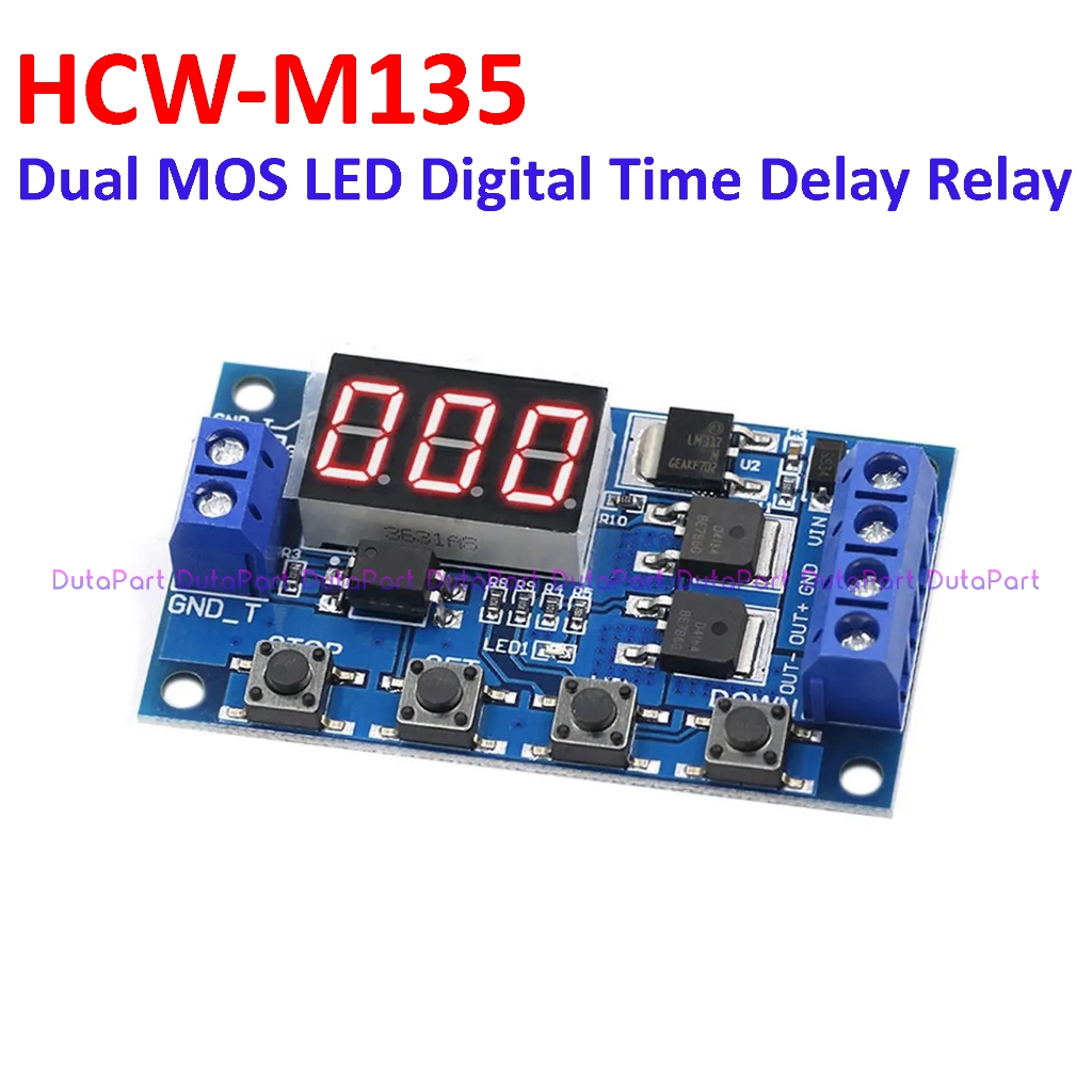 Jual HCW-M135 Dual MOS LED Digital Time Delay Relay Module Trigger Cycle Timer | Shopee Indonesia