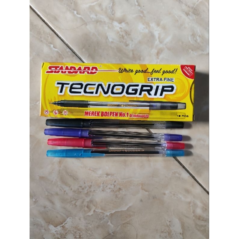 Jual PULPEN STANDARD TECNOGRIP HITAM | Shopee Indonesia