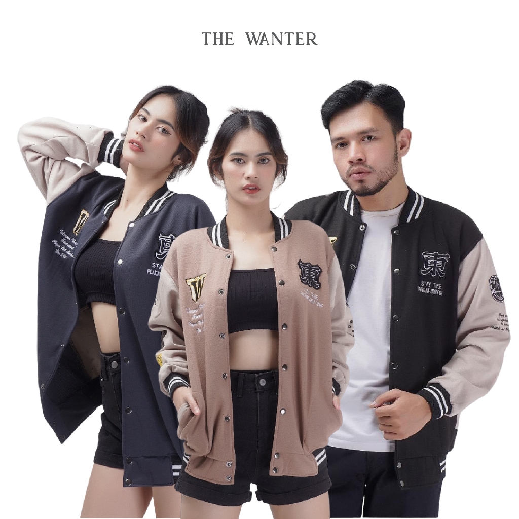 Jual Jaket Baseball Full Bordir Pria Wanita Jacket Varsity Premium ...