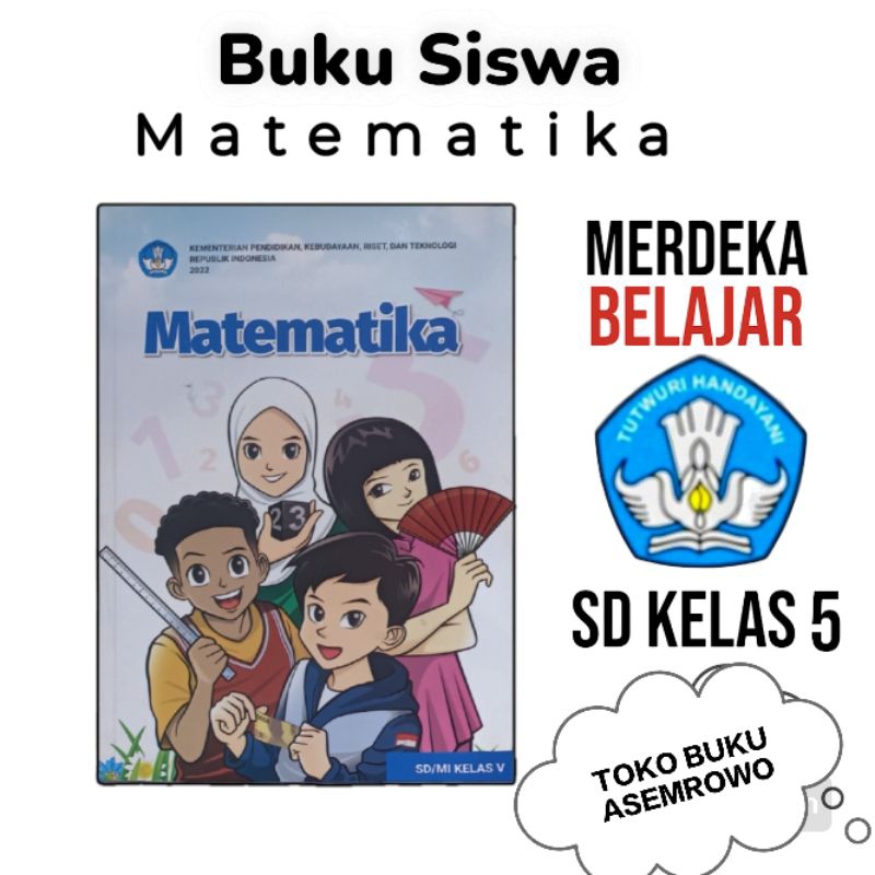 Jual Buku Siswa Matematika Sd/Mi Kelas 5 Kurikulum Merdeka Diknas (Putih) | Shopee Indonesia