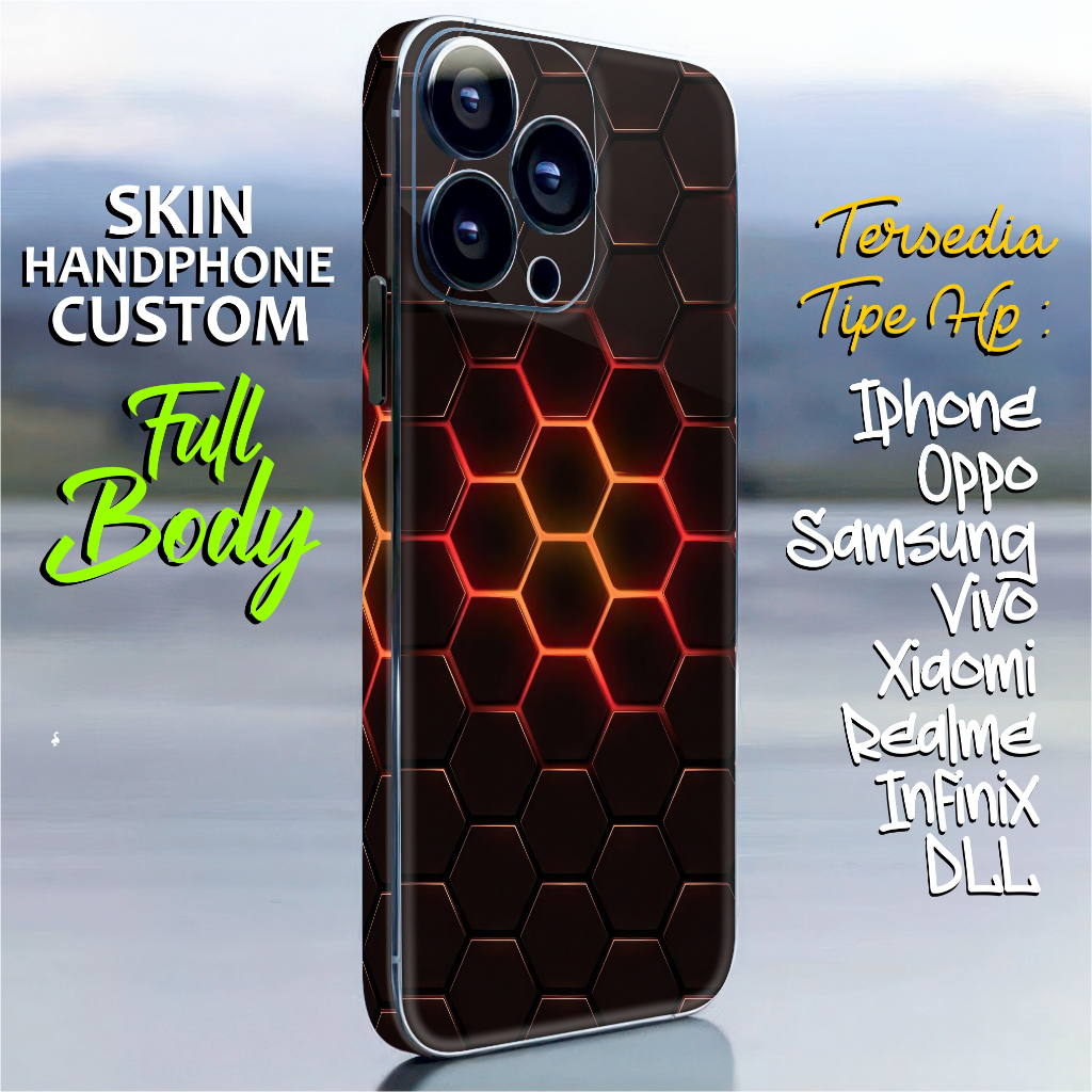 Jual Skin Handphone Full Body Custom Semua Tipe Garskin Stiker Anti ...