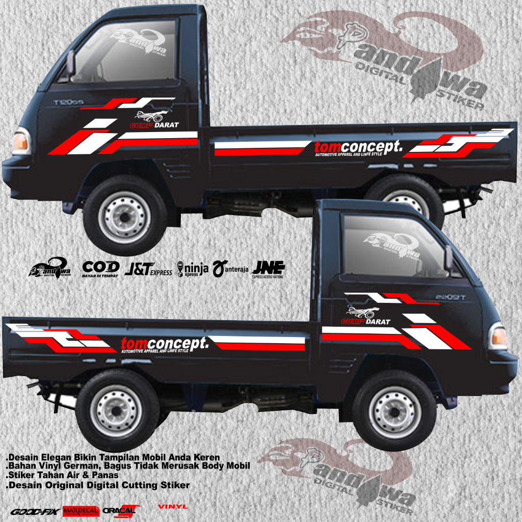 Jual Terbaru cutting stiker mobil pick up suzuki carry pick up terbaru ...