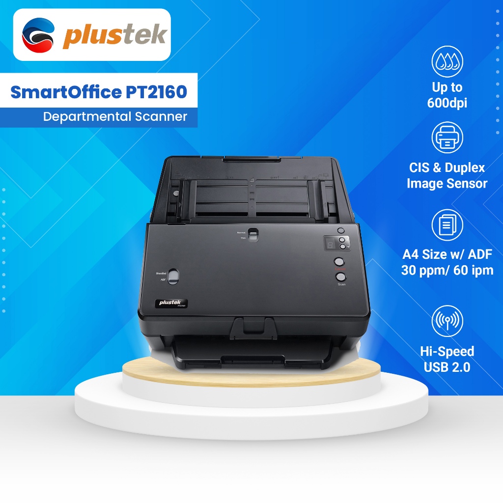 Jual PLUSTEK Scanner SmartOffice PT2160 - 60 Lembar/menit (F4/Folio ...