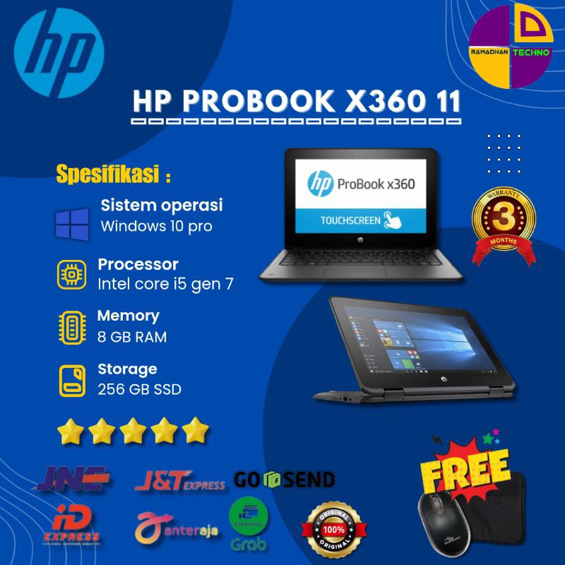 Jual Laptop HP Probook X360 11 G2 Intel Core i5 Gen 7 Ram 8Gb Ssd 256Gb Berkualitas | Shopee ...
