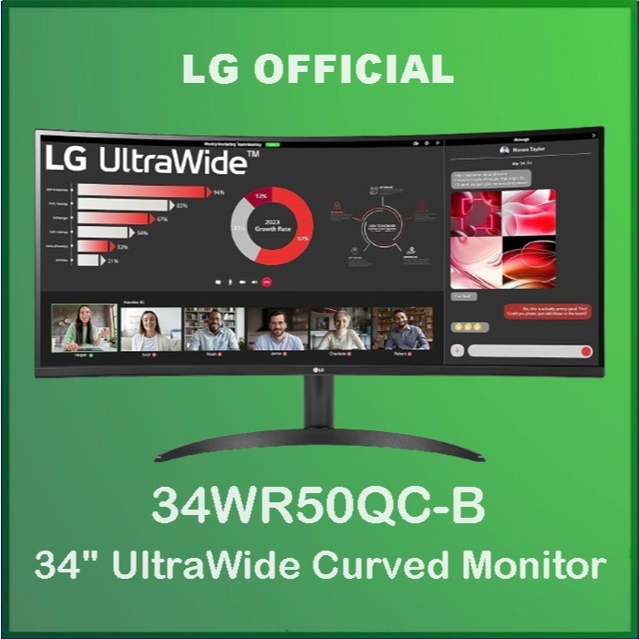 Jual Monitor LG 34WR50QK-B 34" Curved Ultrawide QHD IPS sRGB FreeSync ...