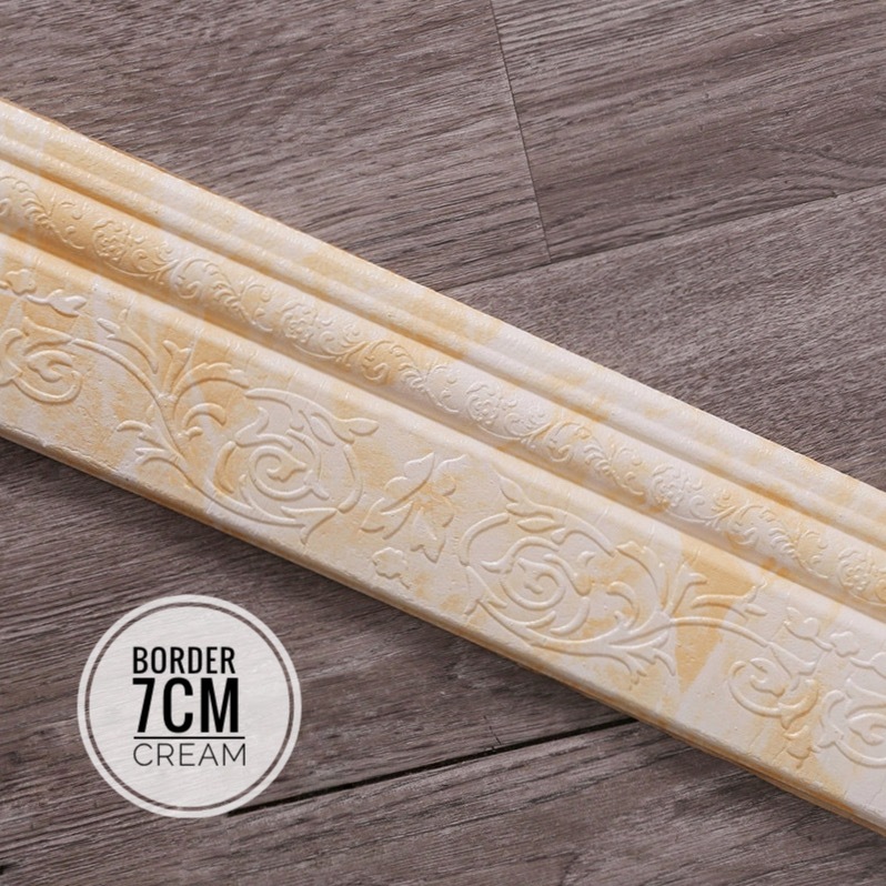 Jual Wall Border List Foam 3D 8mm Wallpaper Tebal List Dinding Border ...