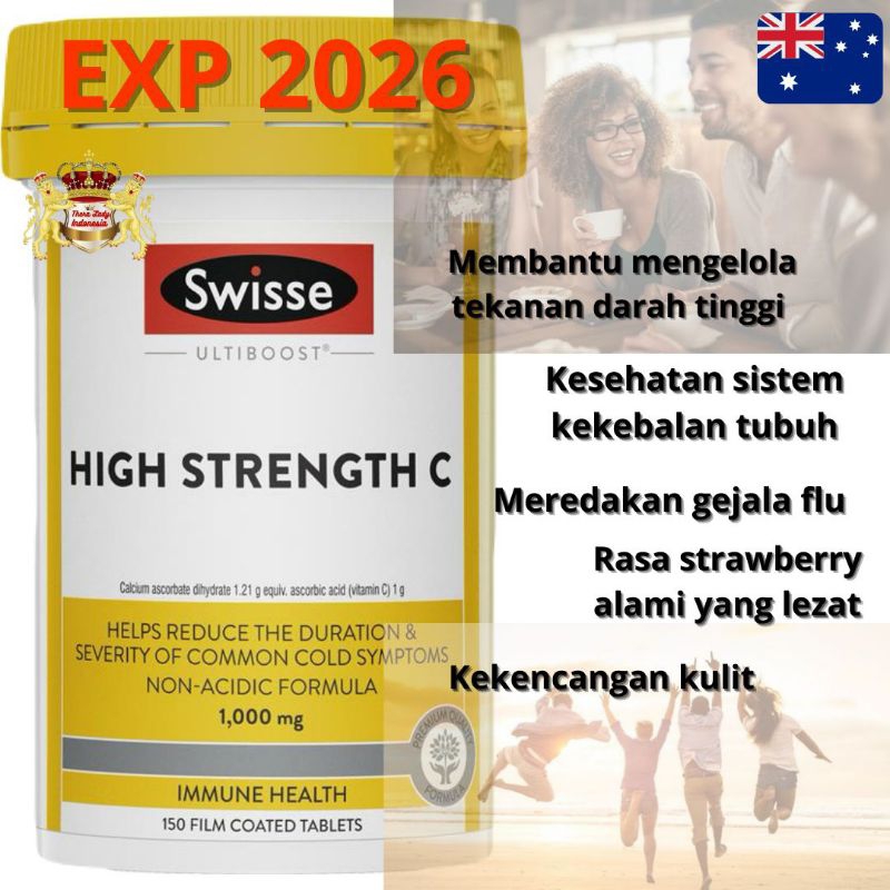 Jual swisse high strength c 1000mg 150 tablets anti covid | Shopee ...