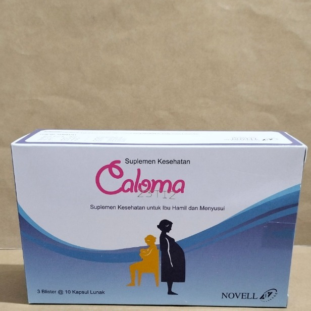 Jual Caloma Box 30 Kapsul -Suplemen kesehatan ibu hamil dan menyusui ...
