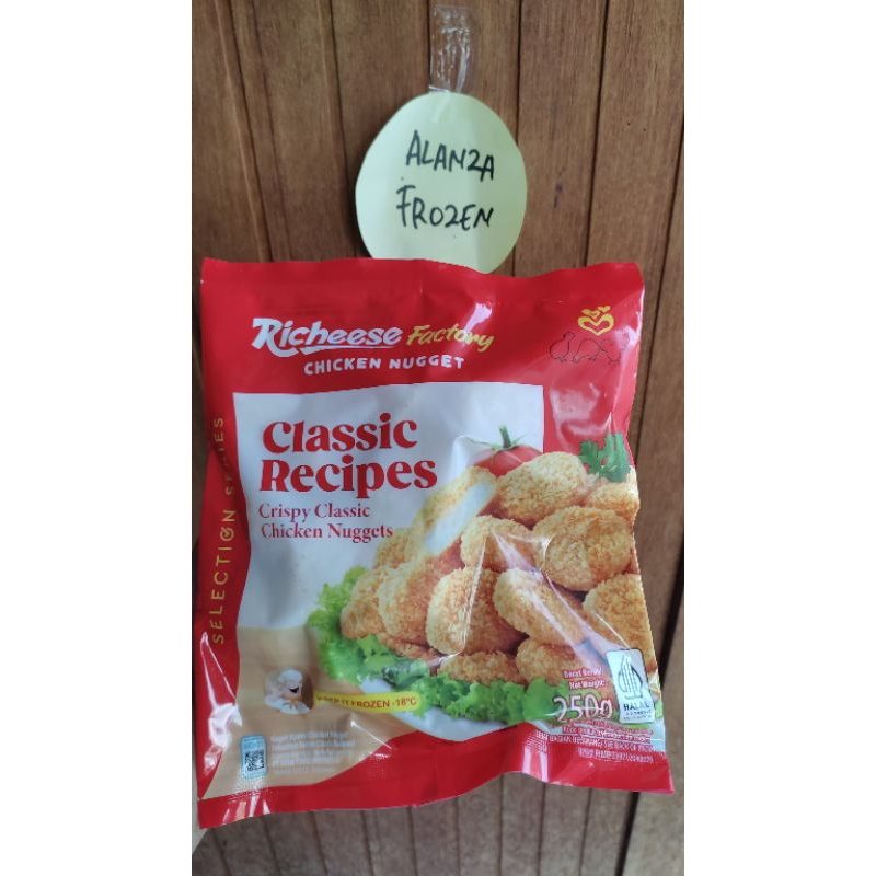 Jual Richeese Factory Chicken Nugget Classic Recipes 250g | Shopee ...