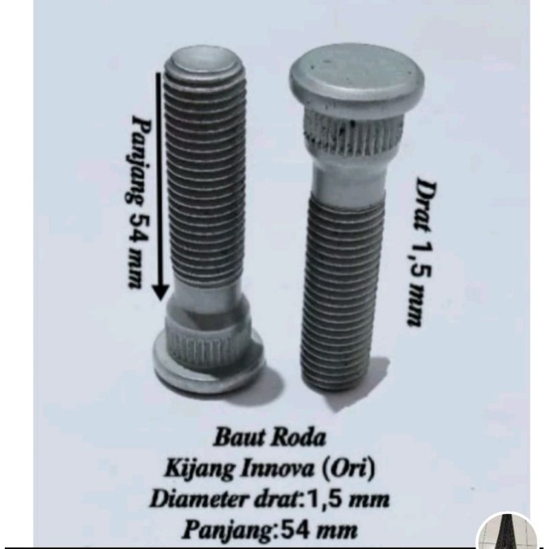 Jual BAUT RODA KIJANG KAPSUL, INNOVA PANJANG 5,4 MM ATAU 5,4cm | Shopee ...