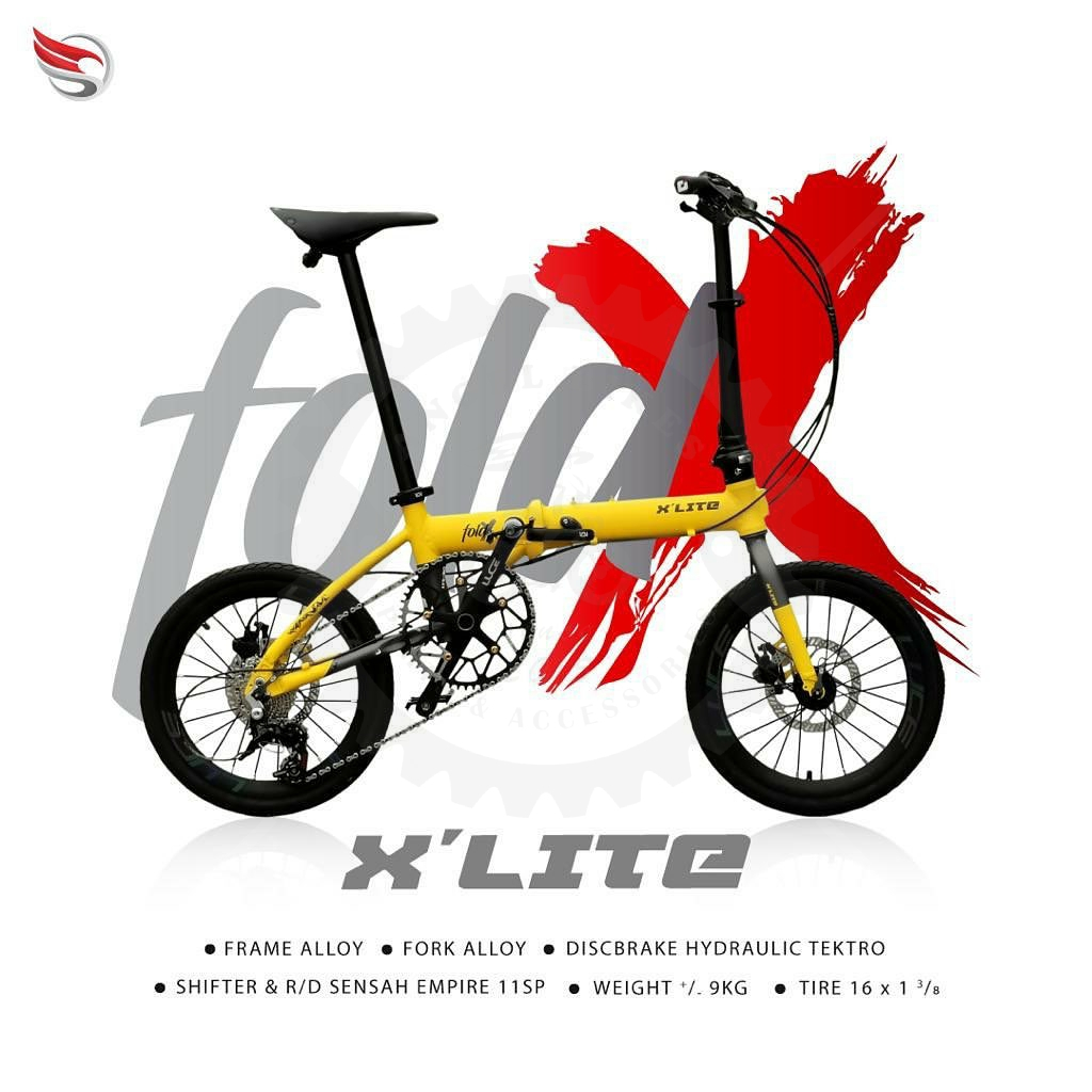 Jual Sepeda Lipat Foldx Xlite 16 inch 11 Speed | Shopee Indonesia
