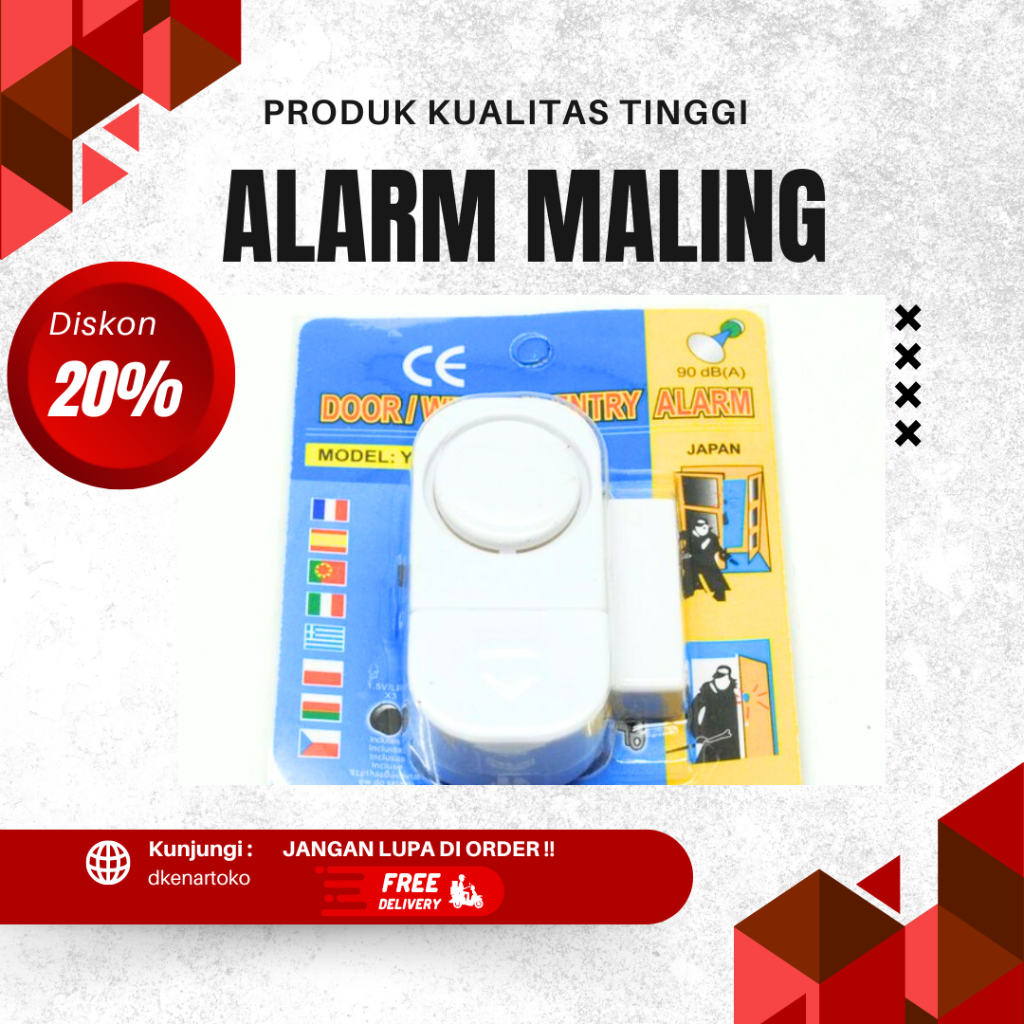 Jual Sensor Anti Maling||Alarm Pintu Lemari Jendela|Alarm Anti Maling ...