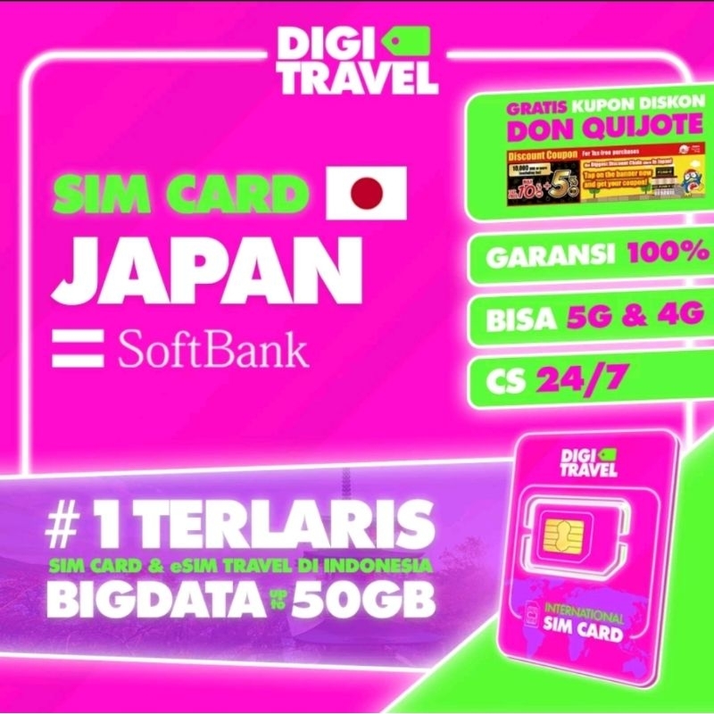 Jual DIGI TRAVEL SIM CARD Malaysia, Singapore, Thailand Kuota 500MB ...