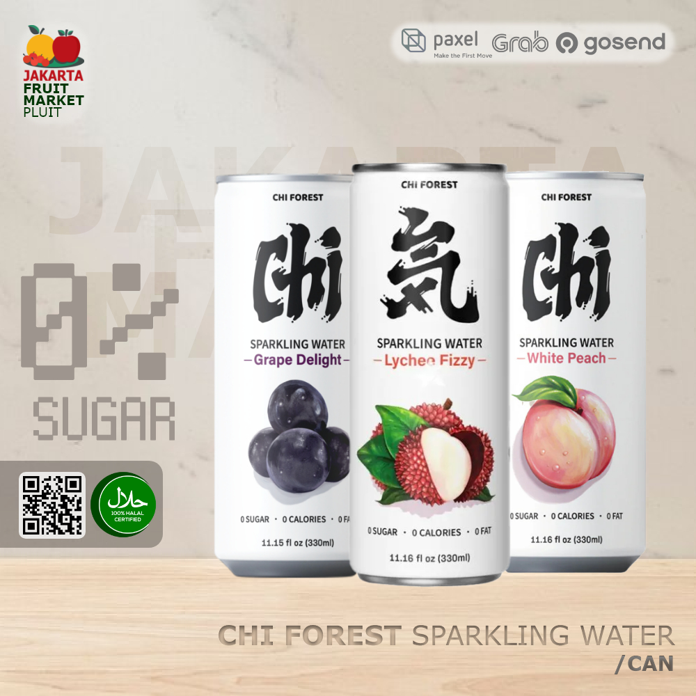 Jual CHI FOREST SPARKLING WATER zero sugar 0% ALL / grape delight ...