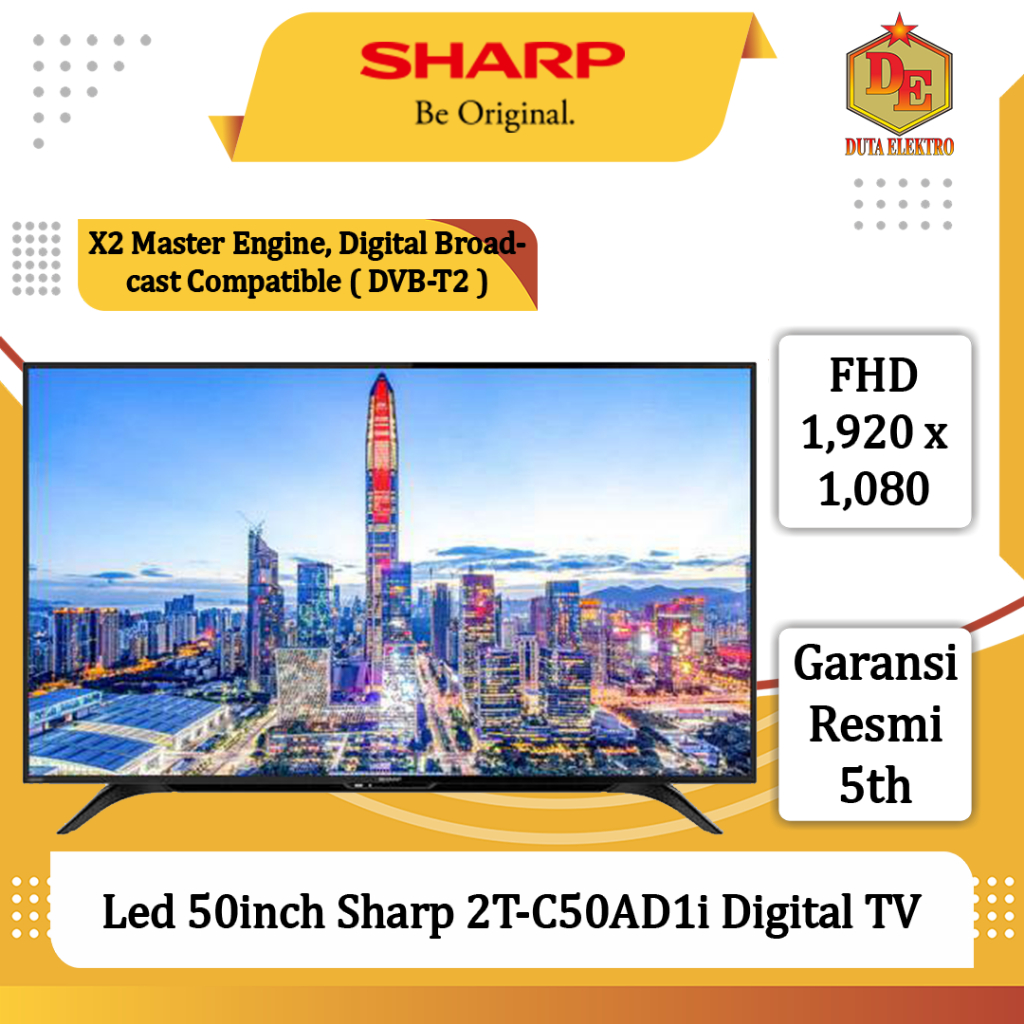 Jual Led 50inch Sharp 2TC 50 AD1i Digital TV | Shopee Indonesia