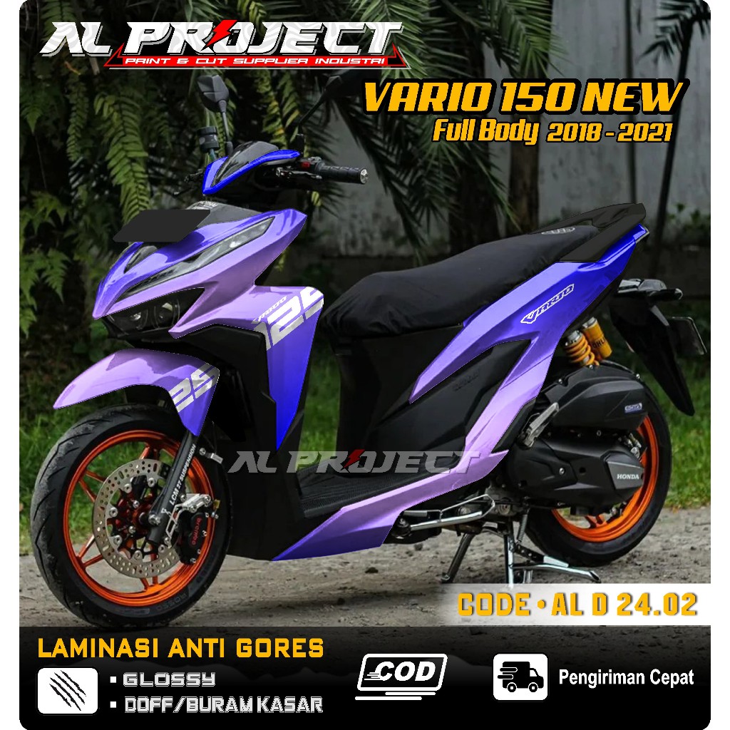 Jual Cod Decal Sticker Vario 125 150 New Full body Dekal Stiker Honda ...