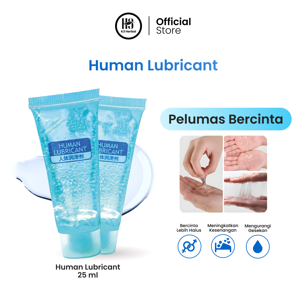 Jual Human Lubricant Gel pelumas pelicin bercinta aman waterbased ...