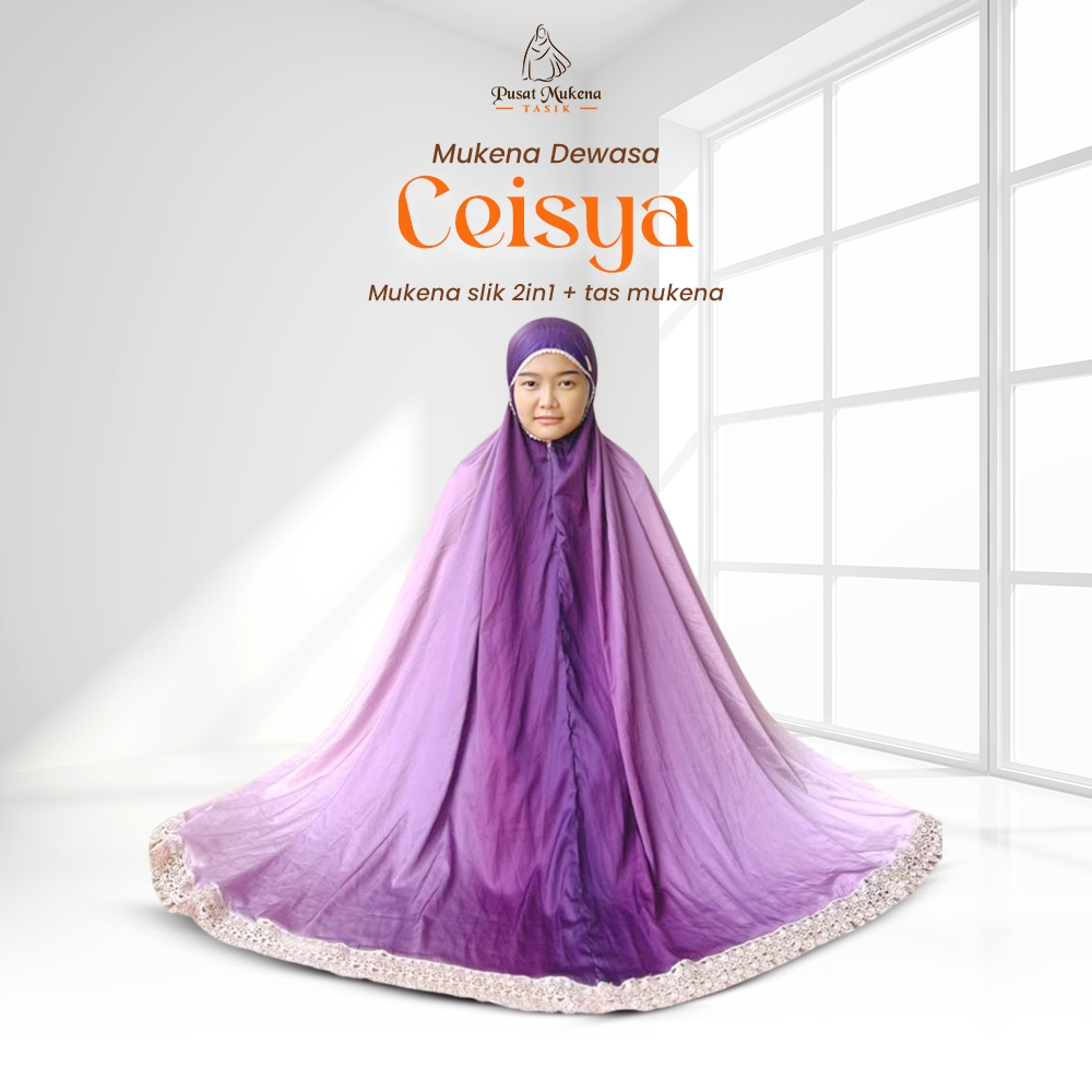 Jual Pusat Mukena Tasik - CEISYA Series Mukena Silk Premium Gradasi ...