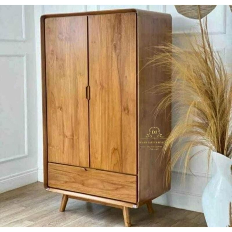 Jual Almari minimalis/almari retro jati/almari pakaian | Shopee Indonesia
