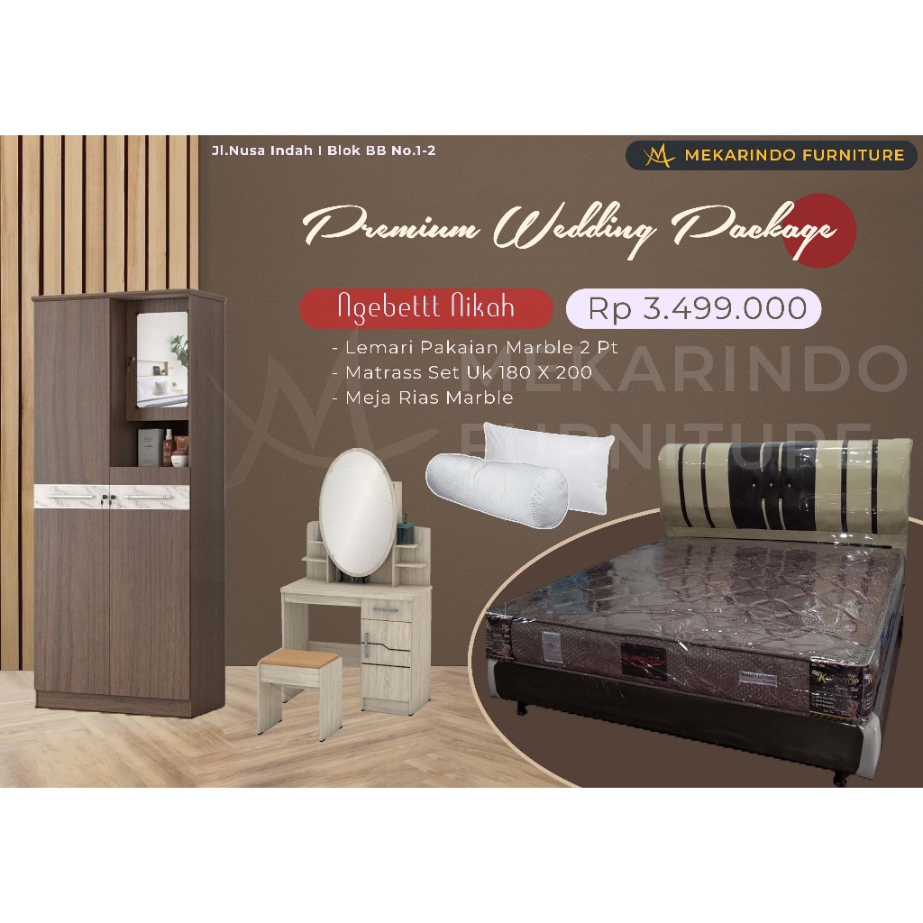 Jual Paket Wedding / Paket Hantaran / Paket Nikah / Springbed / Lemari ...