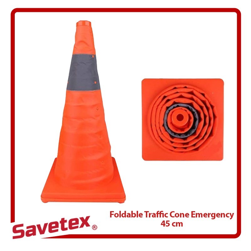 Jual Foldable Traffic Cone Emergency 45 cm / Kerucut Lalu Lintas Lipat | Shopee Indonesia