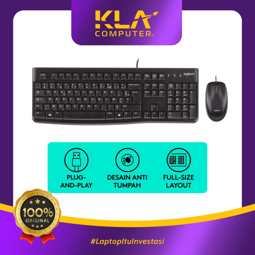 Jual Keyboard Mouse Logitech Mk120 Shopee Indonesia