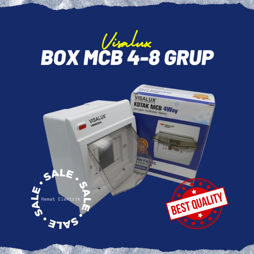Jual Visalux BOX MCB 4-8 Group LED Indikator Tutup Panel Kualitas Bagus ...