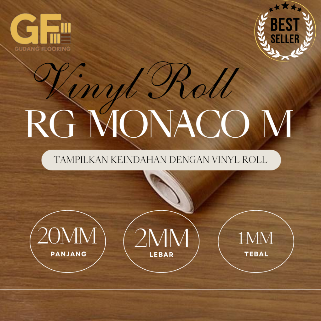 Jual Karpet Roll / Karpet Lantai / Vinyl Lantai Motif Kayu RG Monaco M ...