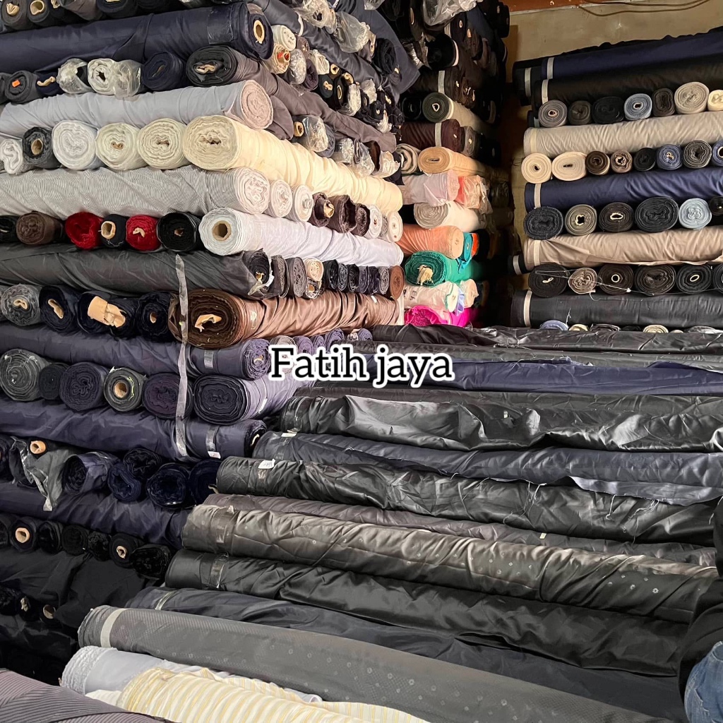 Jual Kain furing dalaman bahan parasut Asahi Hitam Dongker kain Puring ...