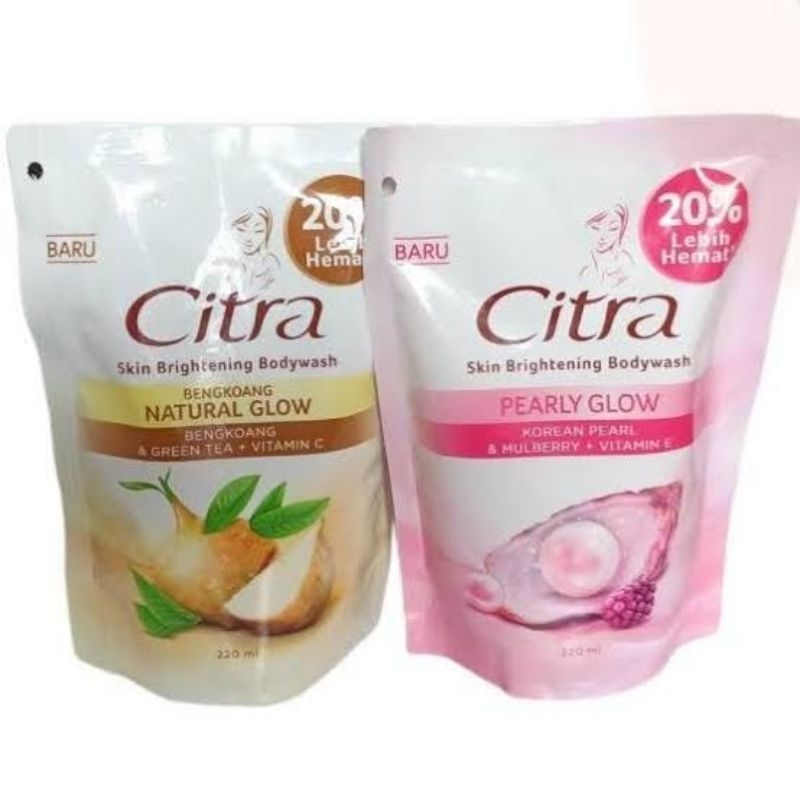 Jual Citra Pearly Glow & Natural Glow Bengkoang Body Wash Sabun Mandi ...
