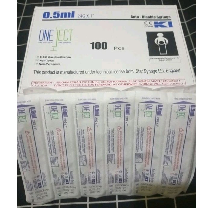 Jual spuit/syringe oneject 0.5ml | Shopee Indonesia