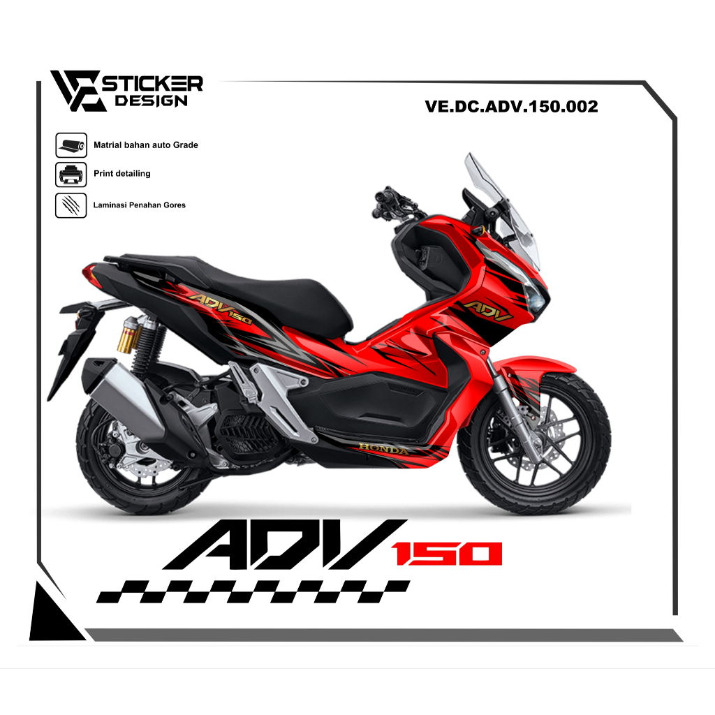 Jual Stiker Decal Honda ADV 150 Full body - Dekal Sticker Hologram ADV ...