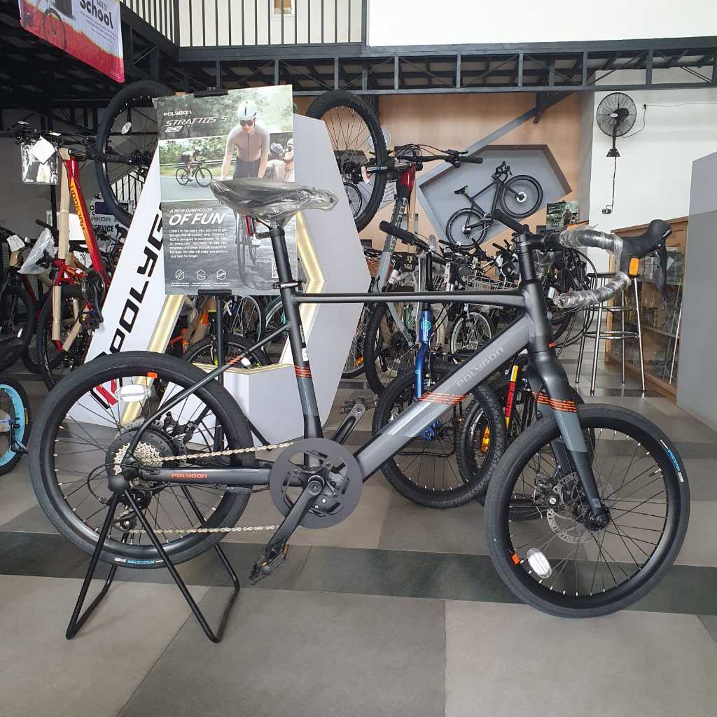 Jual polygon E-bike gili fitte 20 inch commuter bike city bike ctb ...