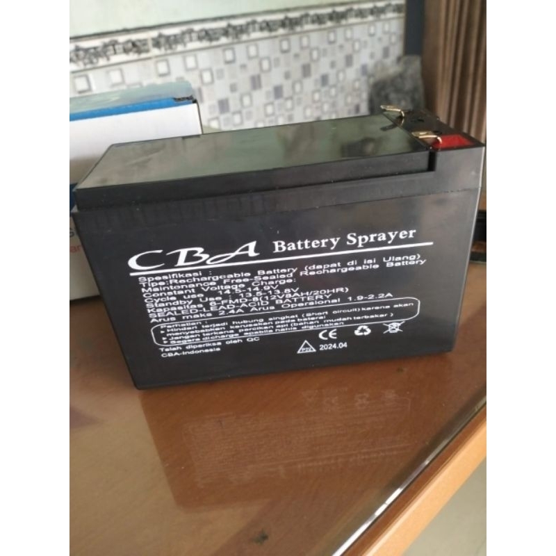 Jual aki sprayer tangki CBA | 8AH 12V ORI CBA SPRAYER ELEKTRIK BATTERY | Shopee Indonesia