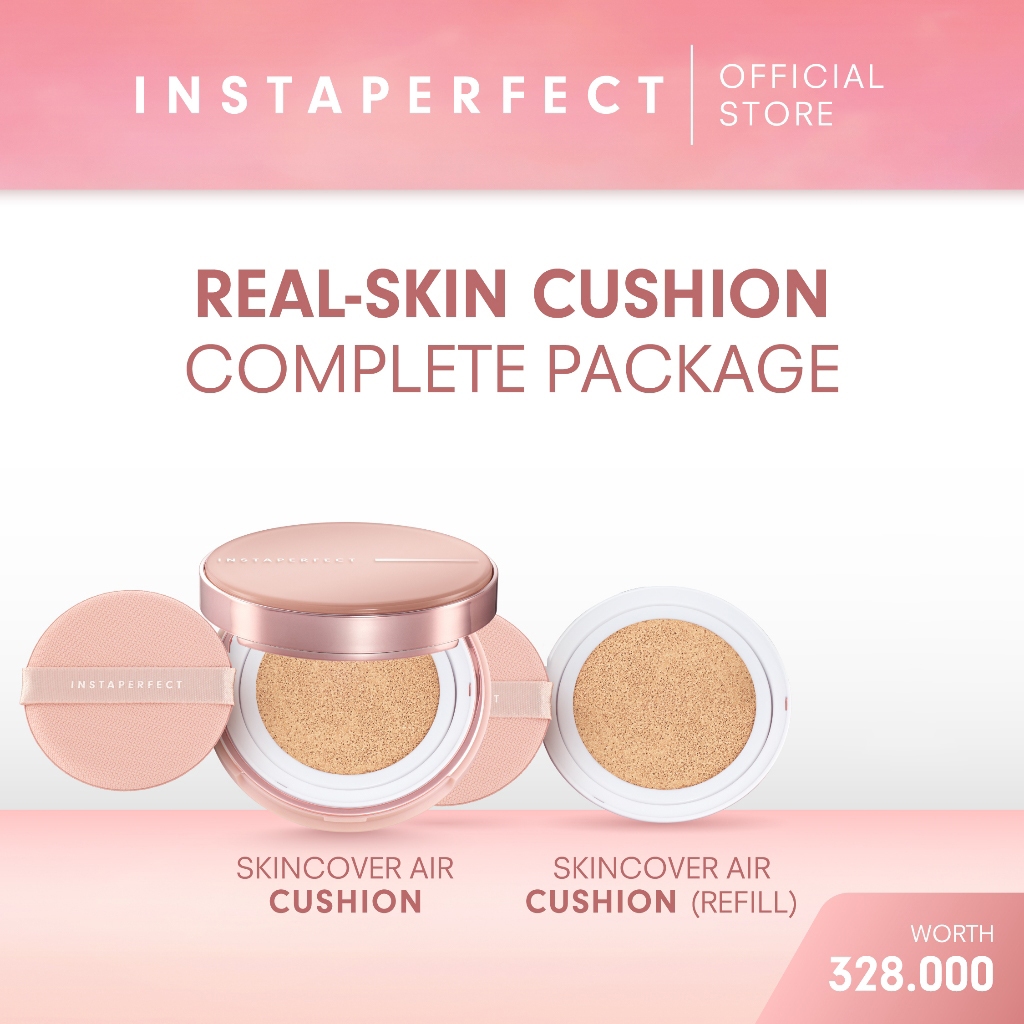 Jual INSTAPERFECT Real Skin Cushion Complete Package (Skinover Air ...