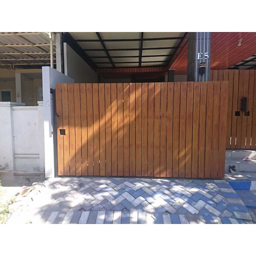 Jual pagar conwood full sliding | Shopee Indonesia
