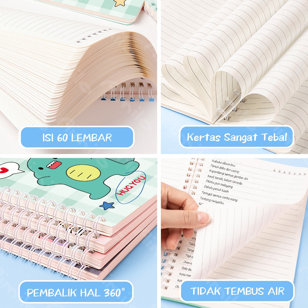 Jual Aimilo Notebook A5 Buku Diary Aesthetic Buku Jurnal Buku Catatan ...