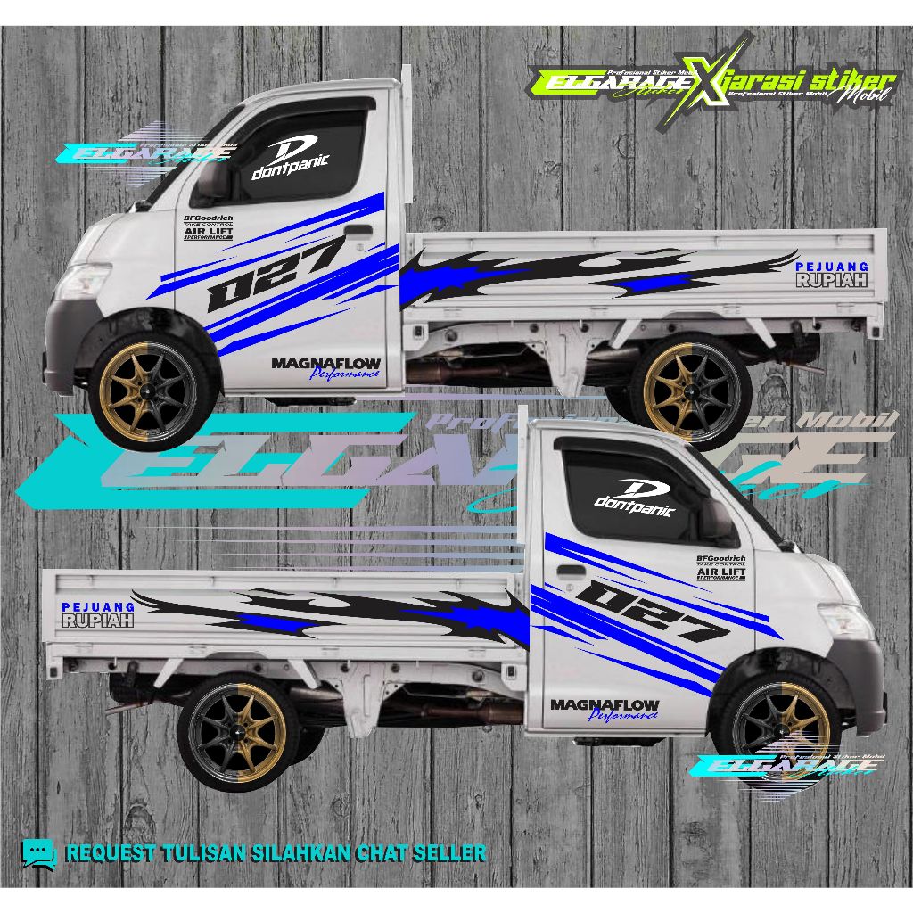 Jual Stiker mobil pickup sticker body samping mobil pickup new carry ...