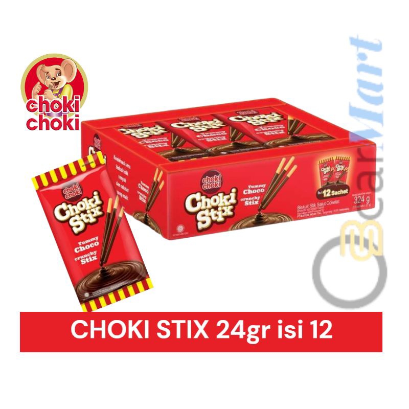 Jual GSVmart CHOKI CHOKI STIX Stik 24gr isi 12 pack Biskuit Coklat ...
