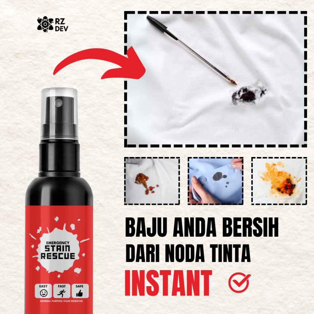 Jual Penghilang Noda Instant - Stain Remover By RZ DEV | Shopee Indonesia