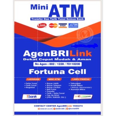 Jual BANNER FLEXY BRILINK MINI ATM (CUSTOM NAMA AGEN TULIS DI CHAT ...