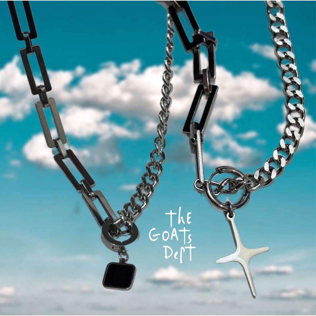 Jual The Goats Dept - Illuma Stone Silver Black Chain Necklace Original ...