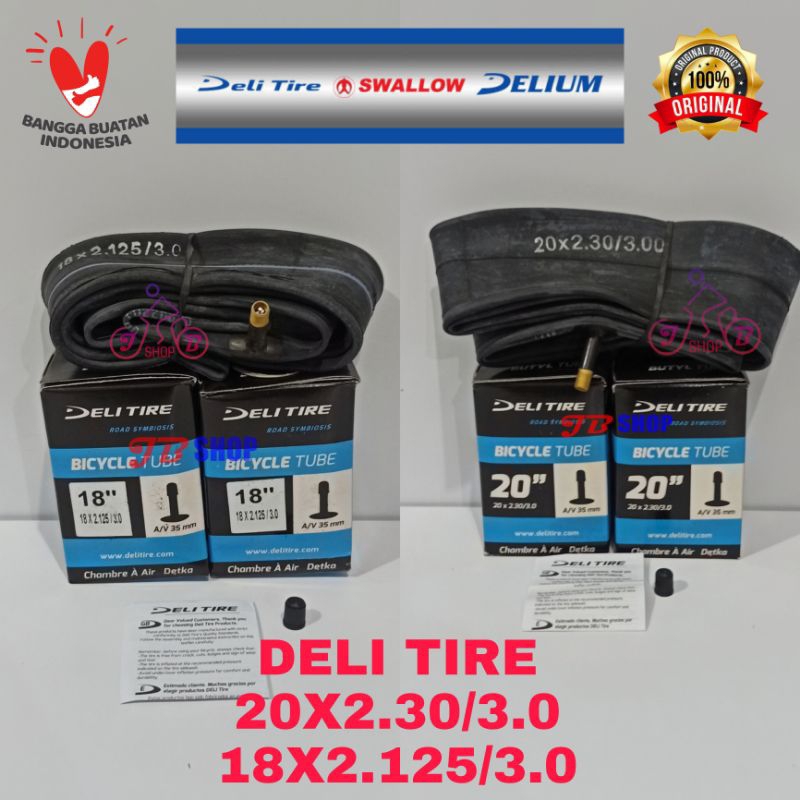 Jual BAN DALAM SEPEDA 18 20 X 2.125 2125 230 2.30 2.50 250 3.0 3.00 DELI TIRE SEPEDA LISTRIK BMX ...